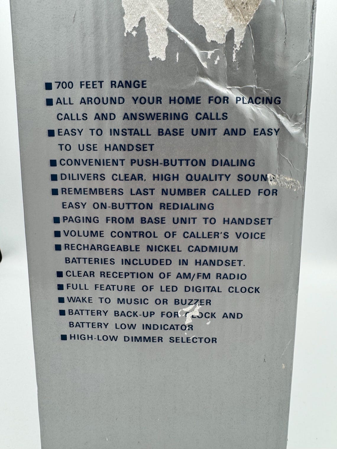 MTC Cordless Telephone AM/FM Digital Clock Radio Vintage but New - Etsy
