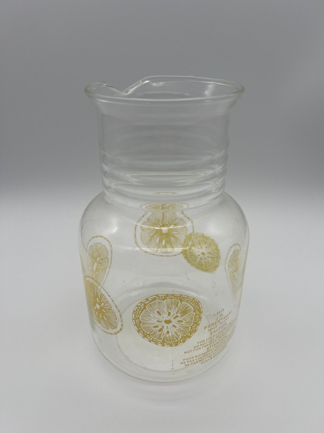 Vintage Pyrex Fresh Lemonade Pitcher - Etsy