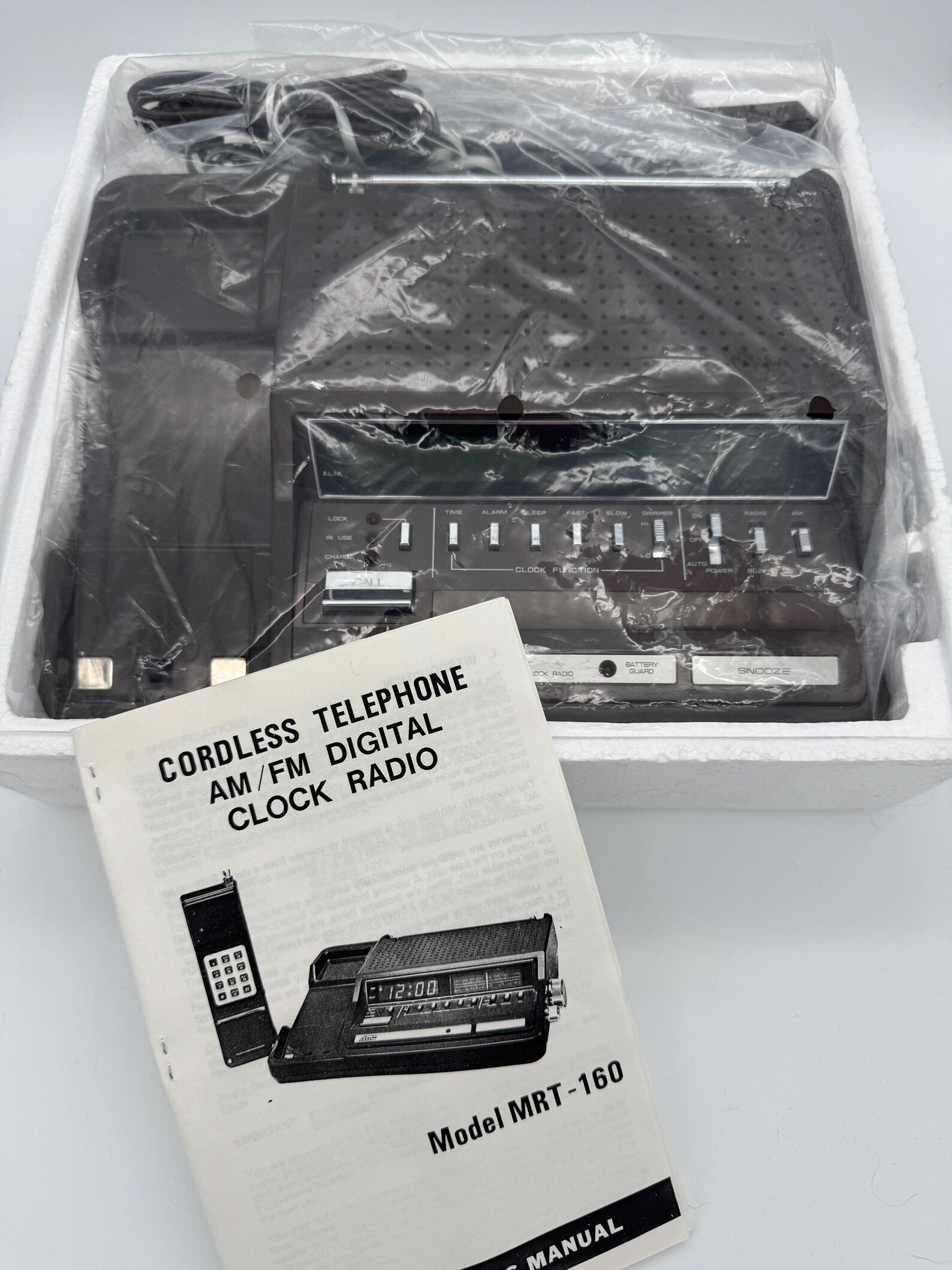 MTC Cordless Telephone AM/FM Digital Clock Radio Vintage but New - Etsy