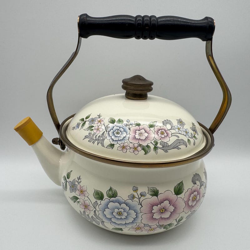 Enamel Tea Pot - Etsy