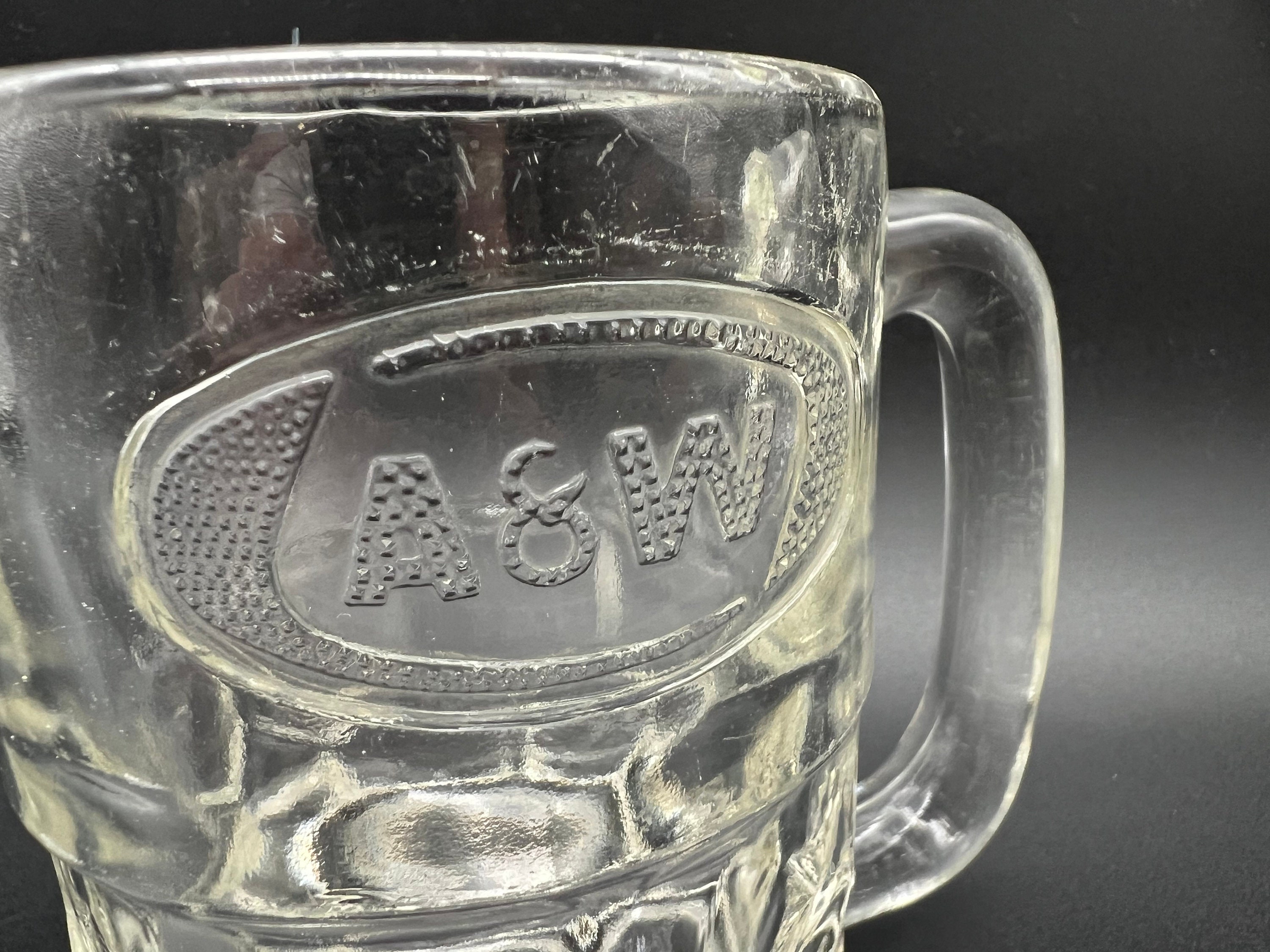A&W Vintage Root Beer Mug Glass 70s - Etsy
