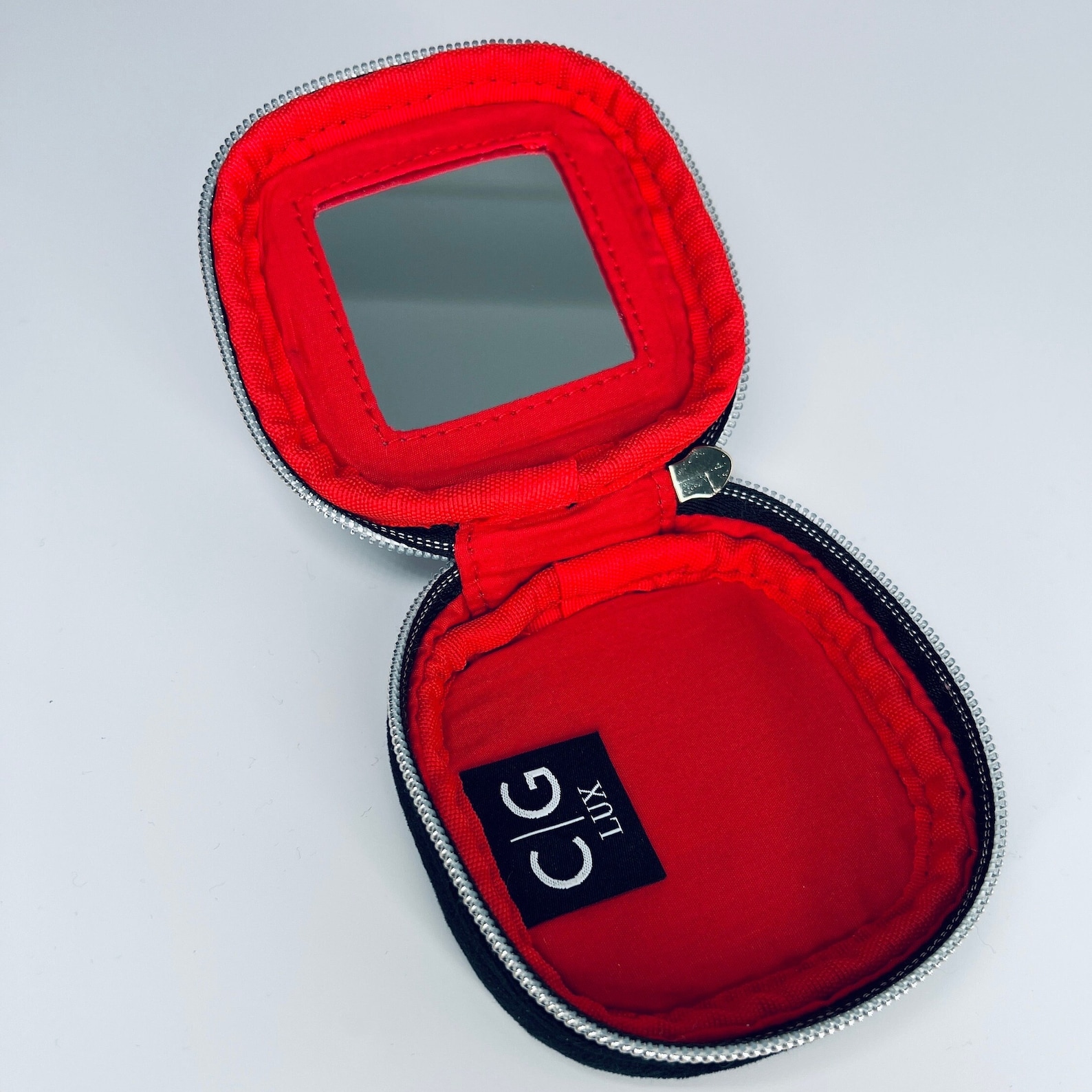 Mini Velvet Makeup Bag, Mirrored Compact, Mini Makeup Bag, Travel Bag ...