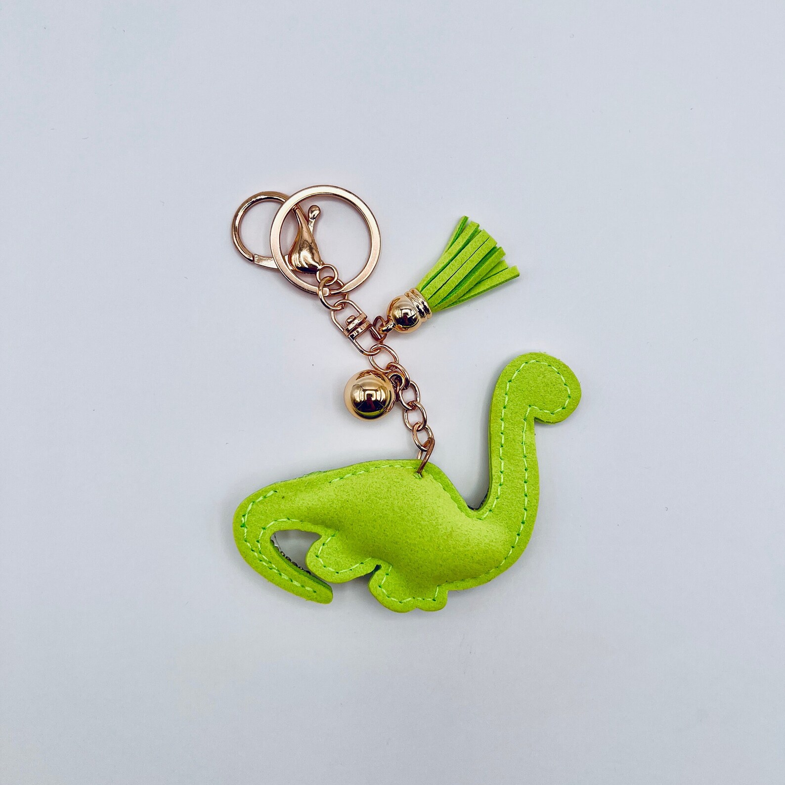 Green Rhinestone Dinosaur Keychain, Dinosaur Keychain, Green Dino Charm ...