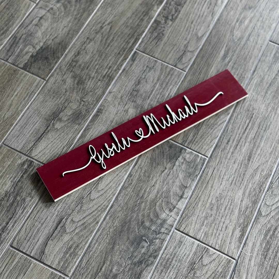 Personalized Couple Names Sign, Wedding Gift Idea, Anniversary Gift ...