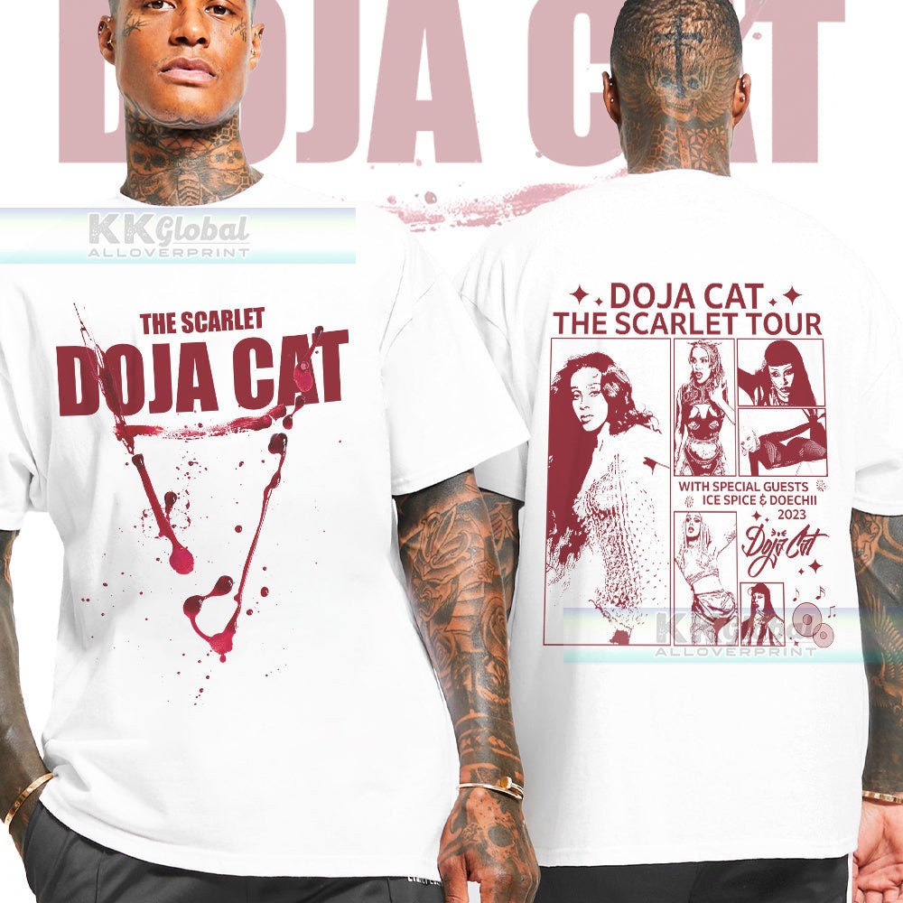 Doja Cat Shirt, Sudadera Doble Cara Doja Cat The Scarlet Tour 2023 ...