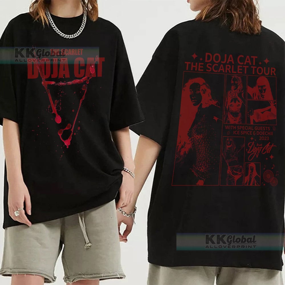 Doja Cat Shirt, Sudadera Doble Cara Doja Cat The Scarlet Tour 2023 ...