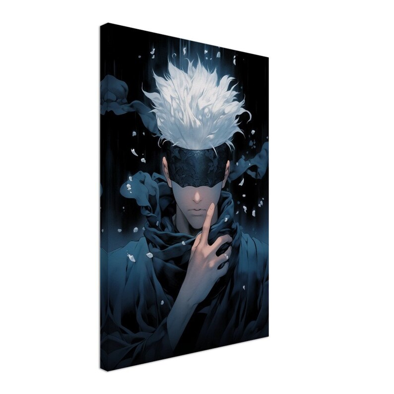 Satoru Gojo Abstract Jujutsu Kaisen JJK Poster Canvas Framed Poster ...