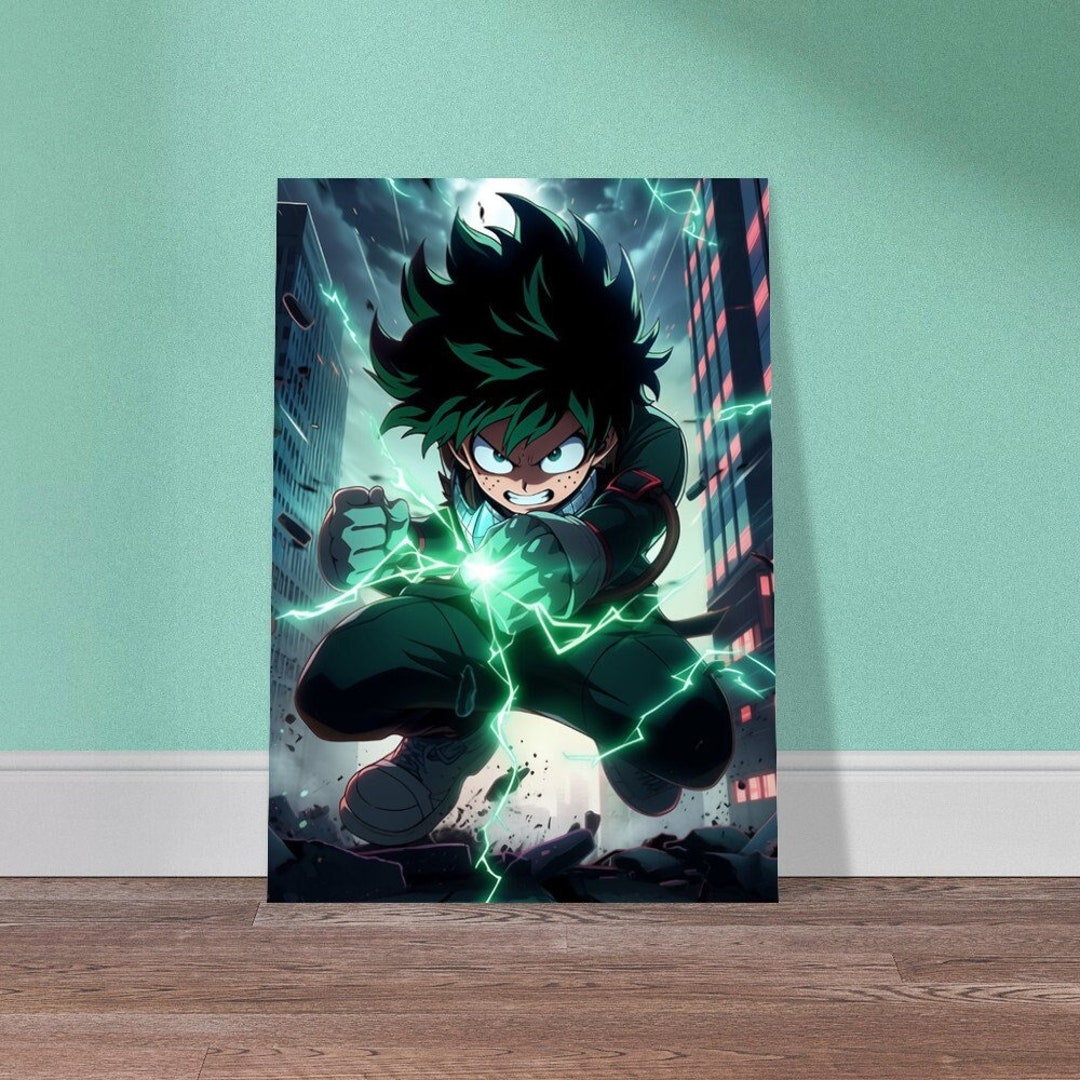 Izuku Midoriya Deku Lightning My Hero Academia MHA Poster - Etsy.de