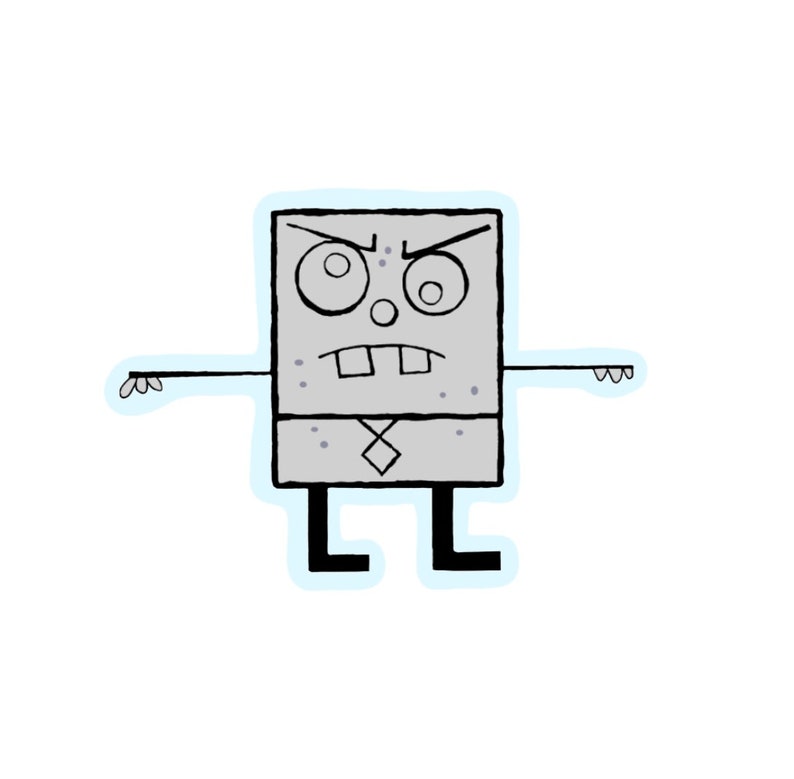 Evil Doodle Sticker - Etsy