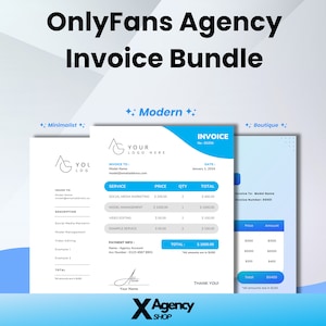 Onlyfans Agency Invoice Bundle | Bill Onlyfans Models With These ...