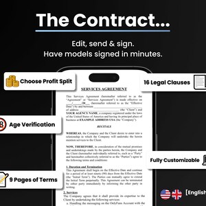 Onlyfans Agency Model Contract Sign Onlyfans Models and Influencers ...