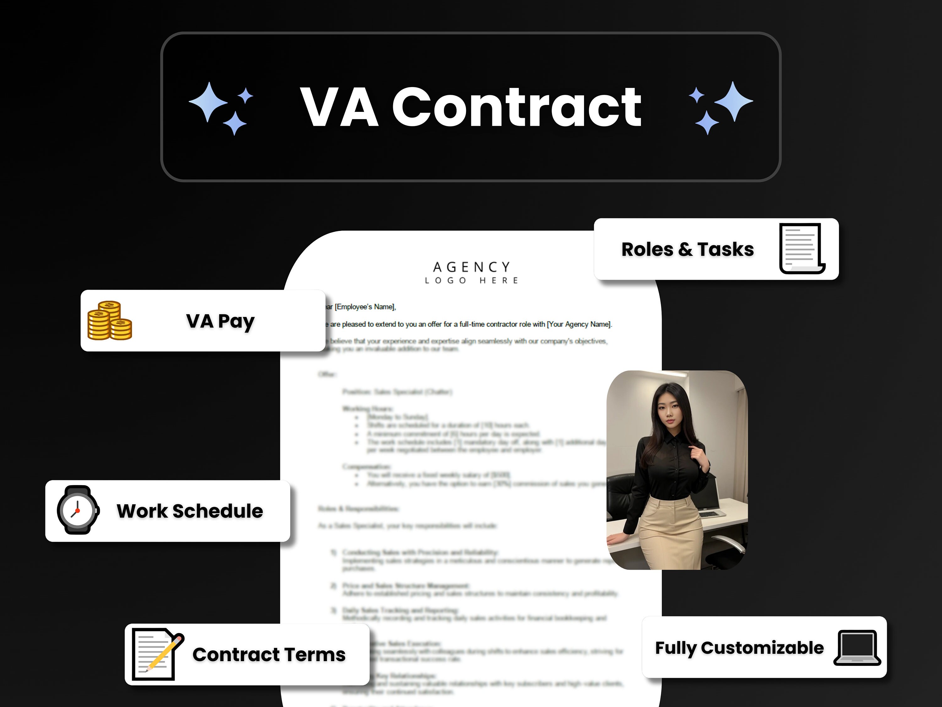 Onlyfans Agency Starter Bundle: Model, Chatter, VA Contracts (PDF) - Etsy