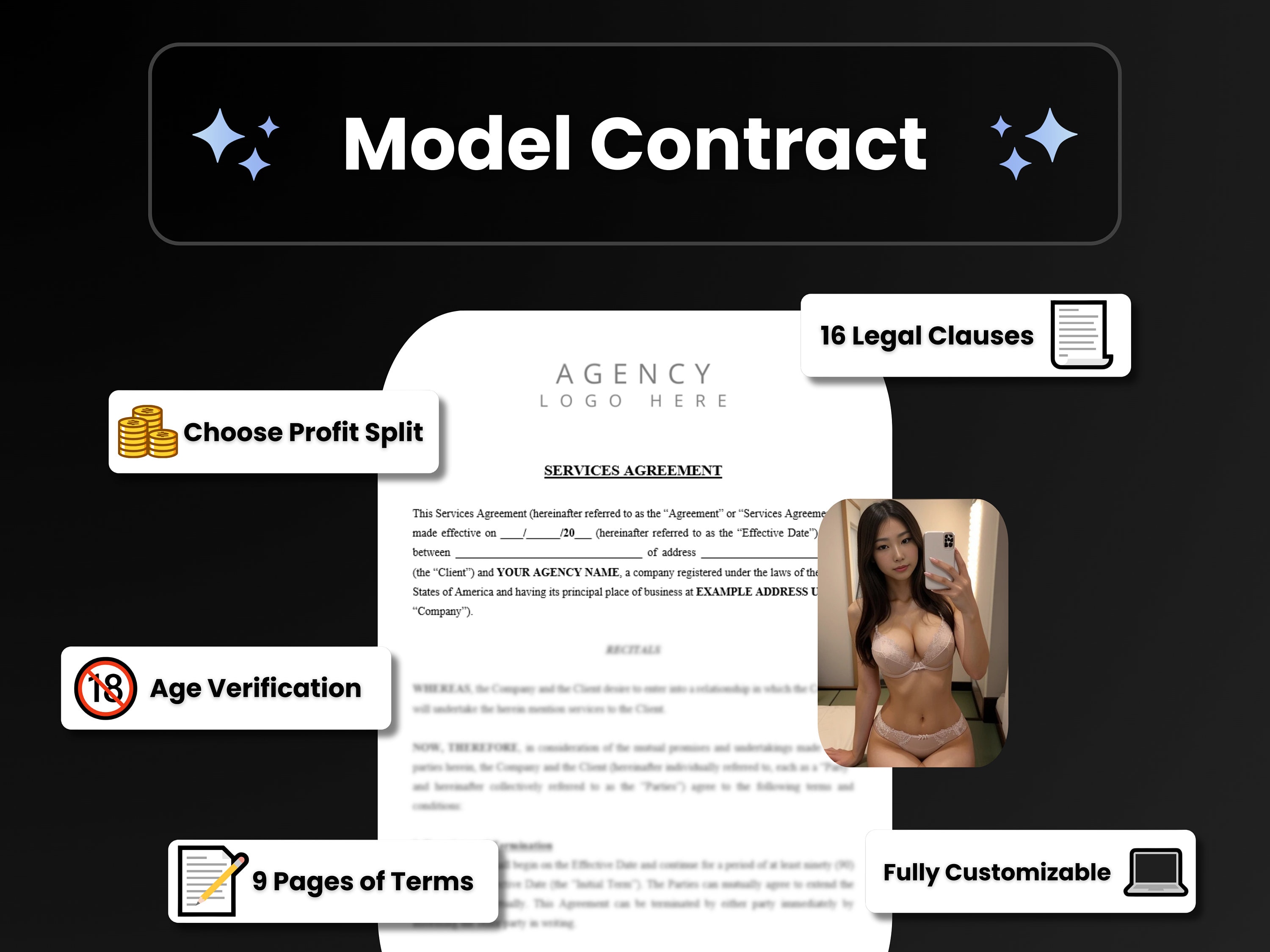Onlyfans Agency Starter Bundle: Model, Chatter, VA Contracts (PDF) - Etsy