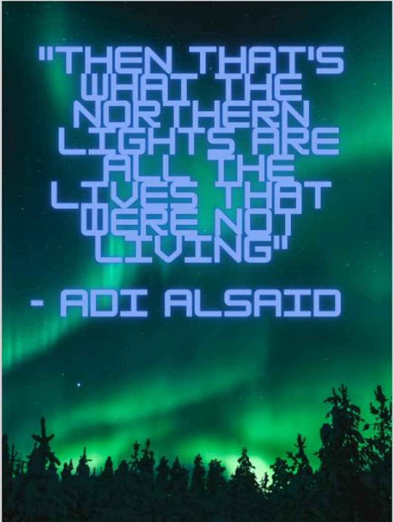 Aurora Borealis Quote Poster - Etsy