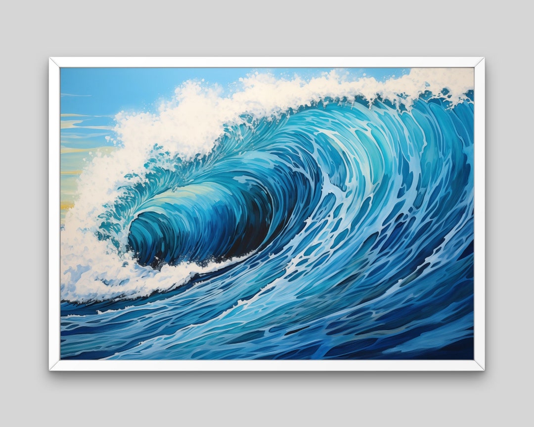 Printable Japanese Wave, Digital Download, Kanagawa Wall Art, Great ...