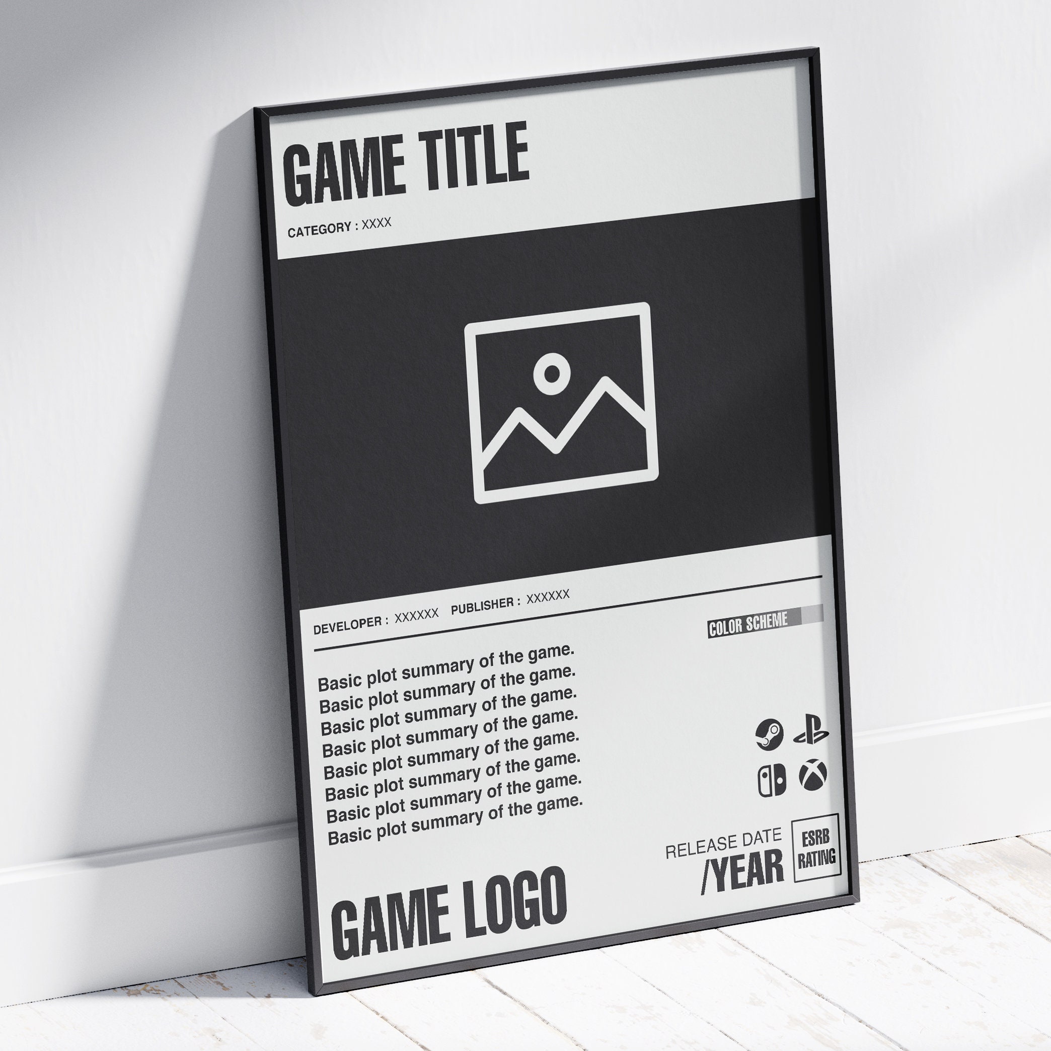 CUSTOM DIGITAL Video Game Poster - Etsy