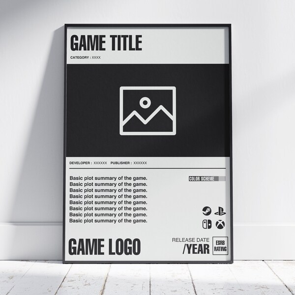 Video Game Poster - Etsy