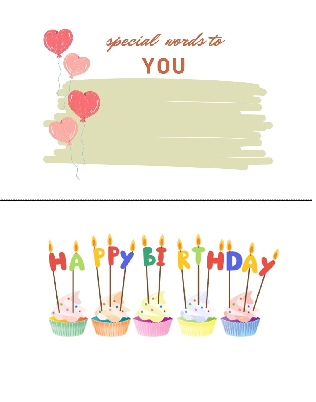 Handmade Digital Printable Birthday Greeting Cards, Greeting Card ...