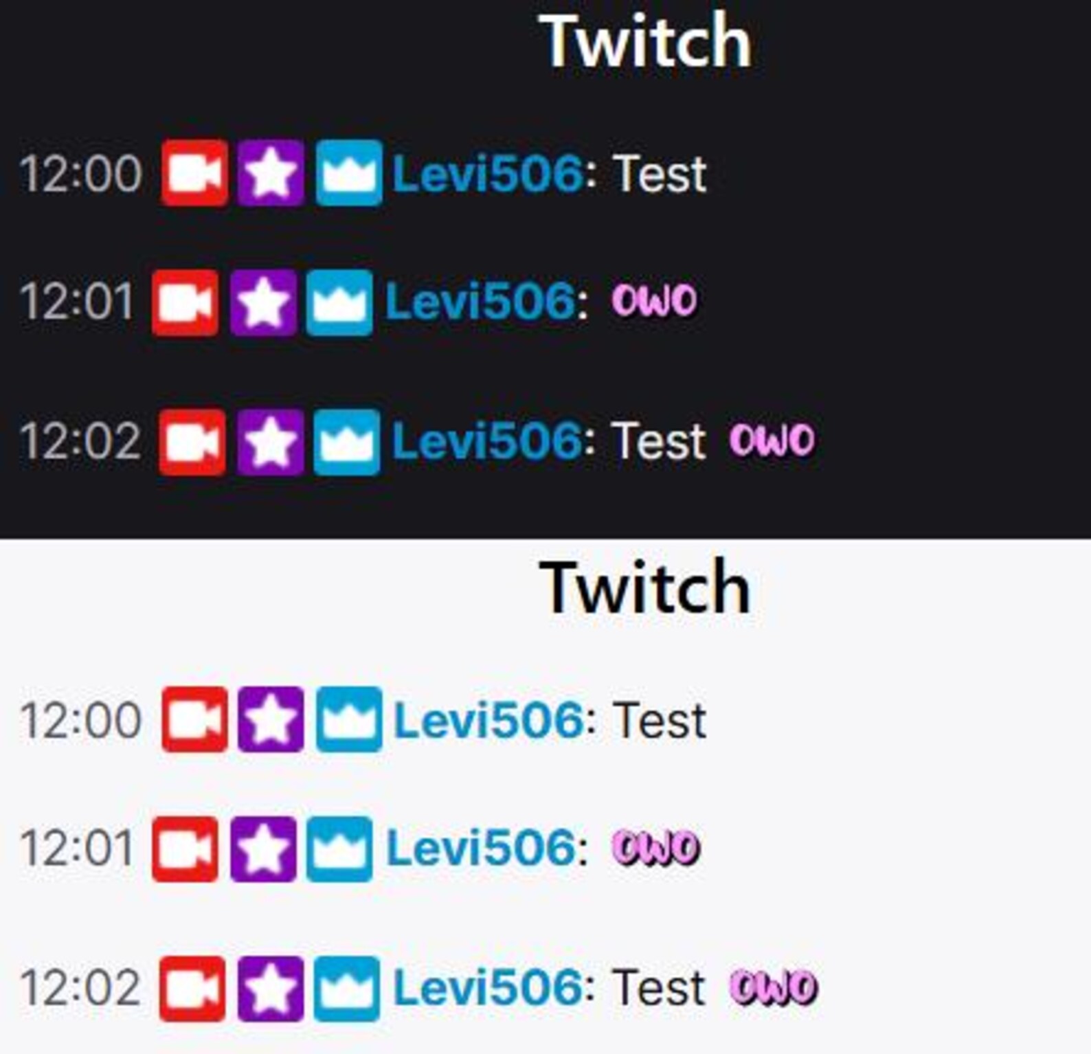 Uwu/owo Text Bundle (pink) / Twitch / Emote / Streamer / Cute / Kawai ...