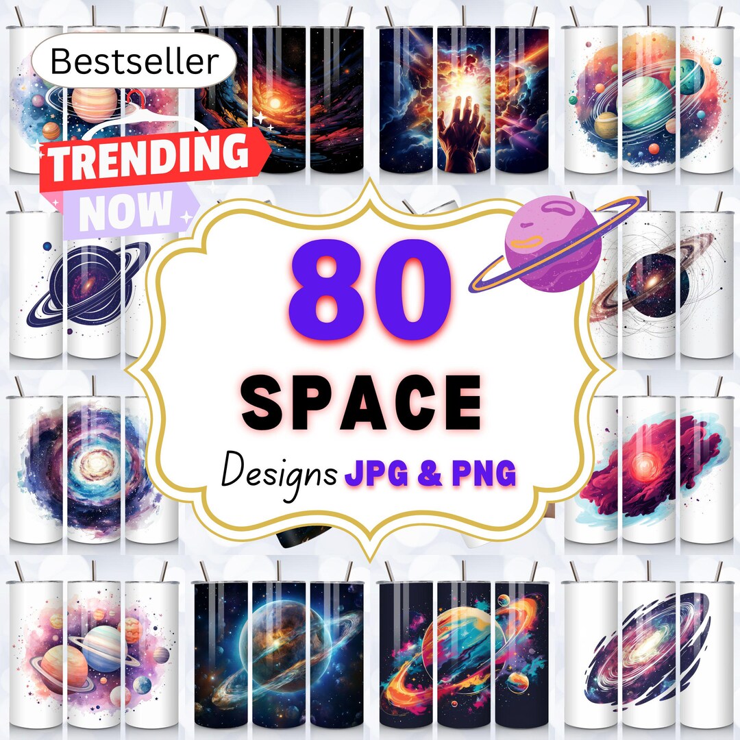 Space Tumbler Wraps: Cosmic Nebula PNG Designs (digital Download) - Etsy