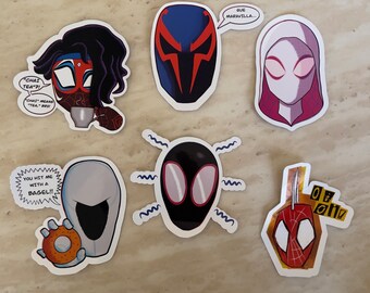 Popsicle Stickers Spider-man: Across the Spider-verse - Etsy