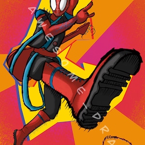 Spider-man Across the Spider-verse Spider Band Art Print - Etsy