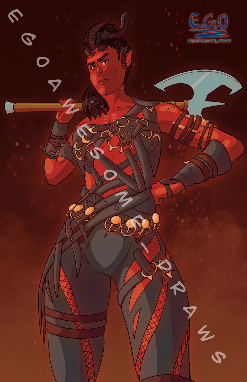 Karlach Art Print - Etsy