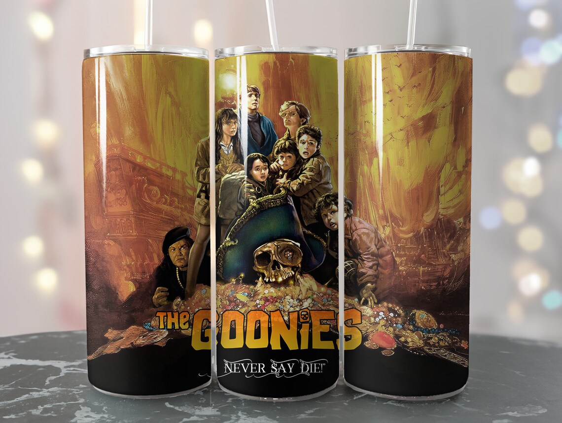 The Goonies Digital Art Download Drink Tumbler 20z Skinny Sublimation ...