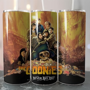 The Goonies Digital Art Download Drink Tumbler 20z Skinny Sublimation ...