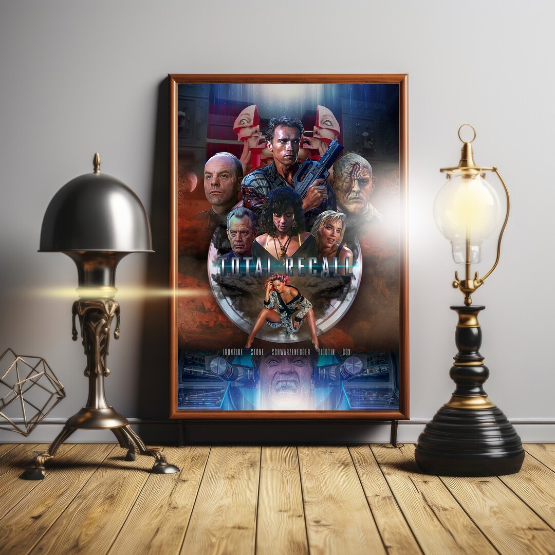 Total Recall (1990) Inspired Custom Digital Art for Captivating Poster ...