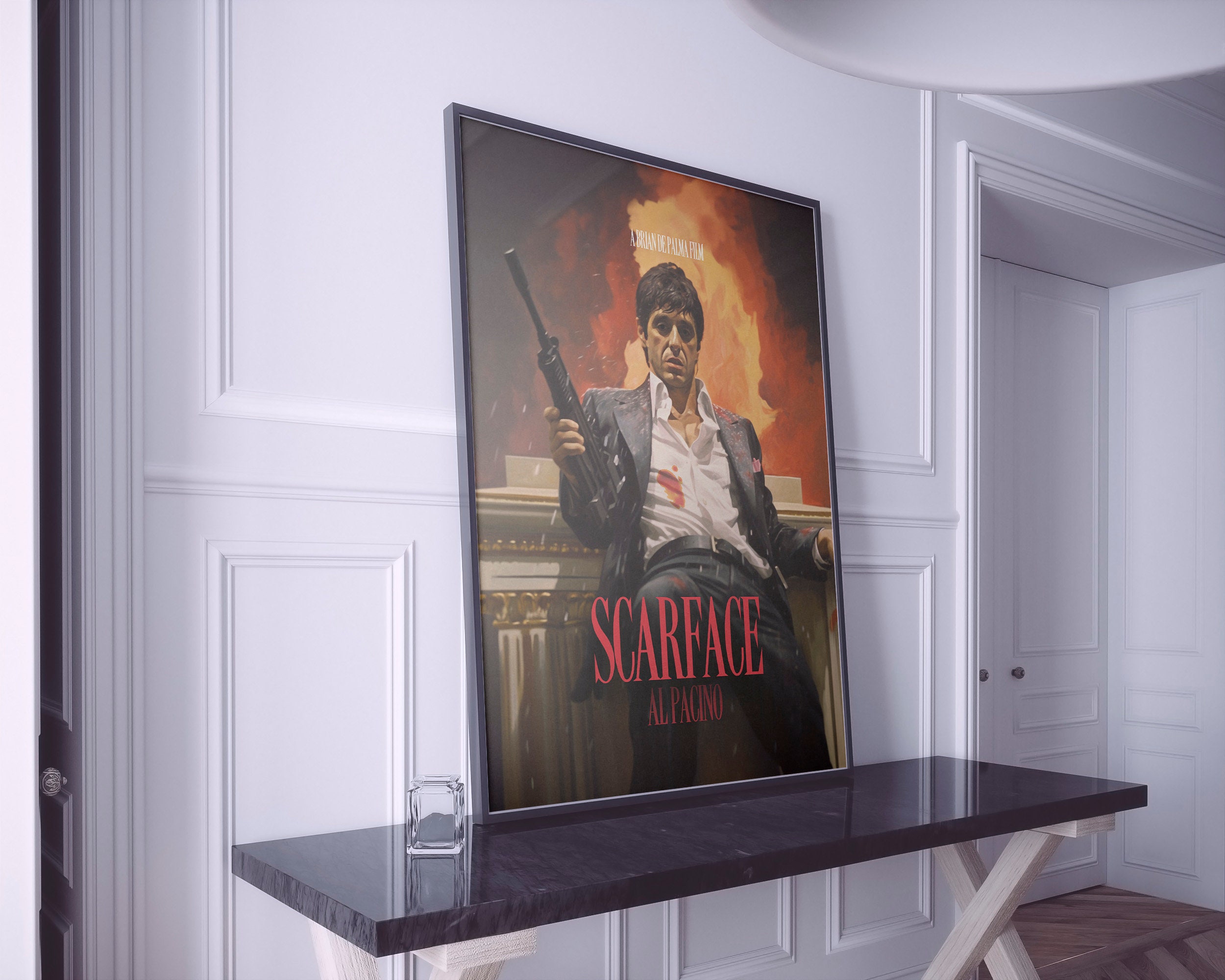 Scarface (1983) Inspired Custom Digital Art for Iconic Movie Poster - Etsy
