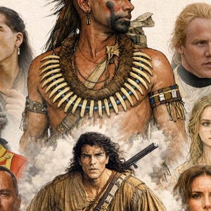 The Last of the Mohicans (1992) Inspired Movie Poster | Digital ...