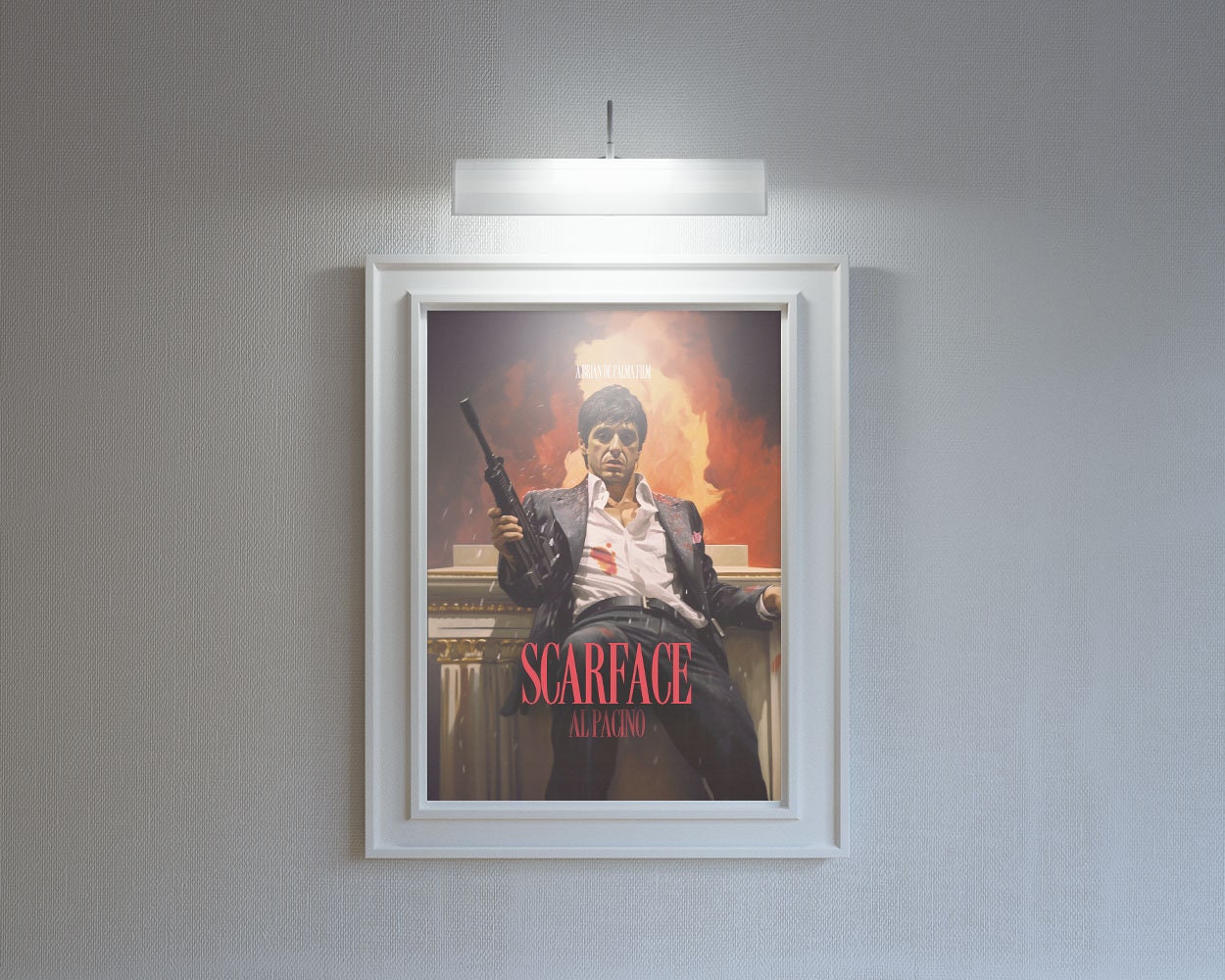 Scarface (1983) Inspired Custom Digital Art for Iconic Movie Poster - Etsy