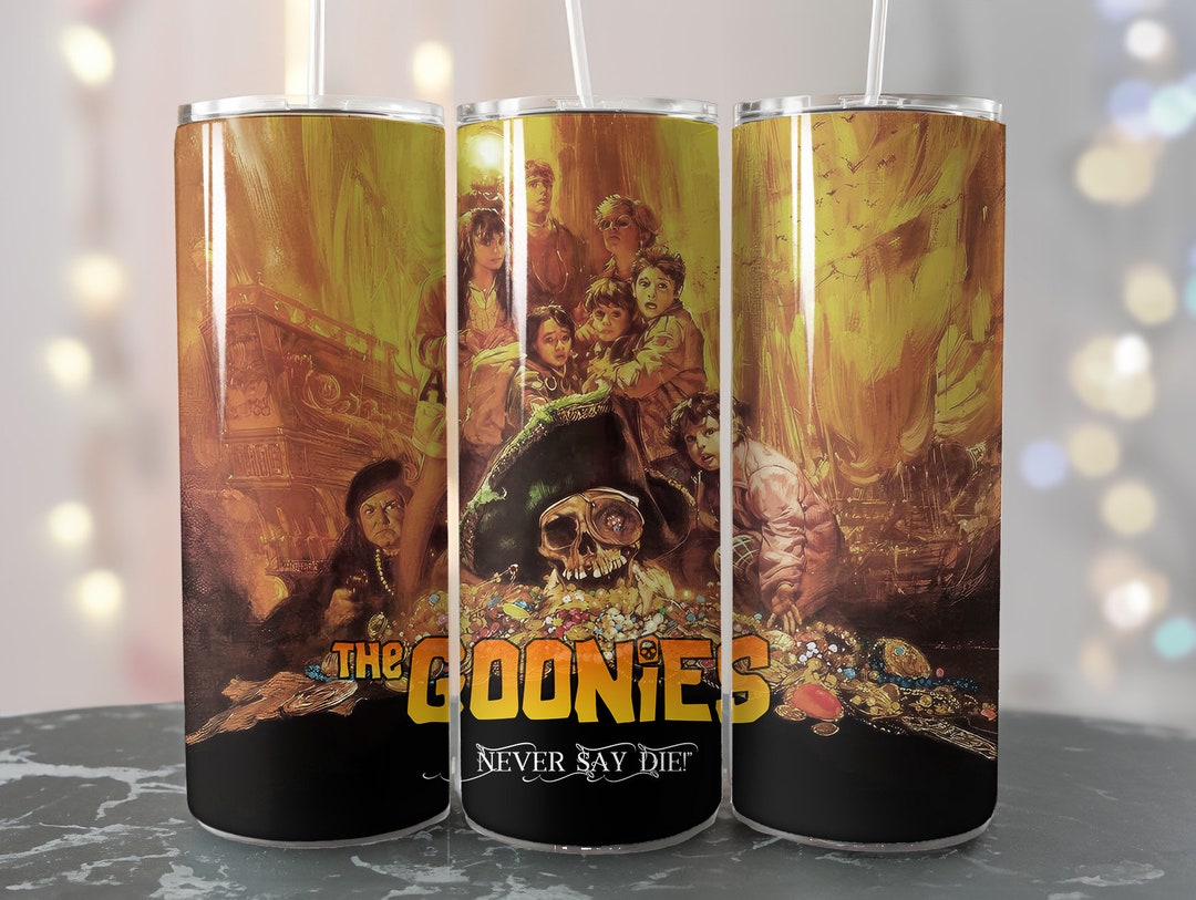 The Goonies Digital Art Download Drink Tumbler 20z Skinny Sublimation ...