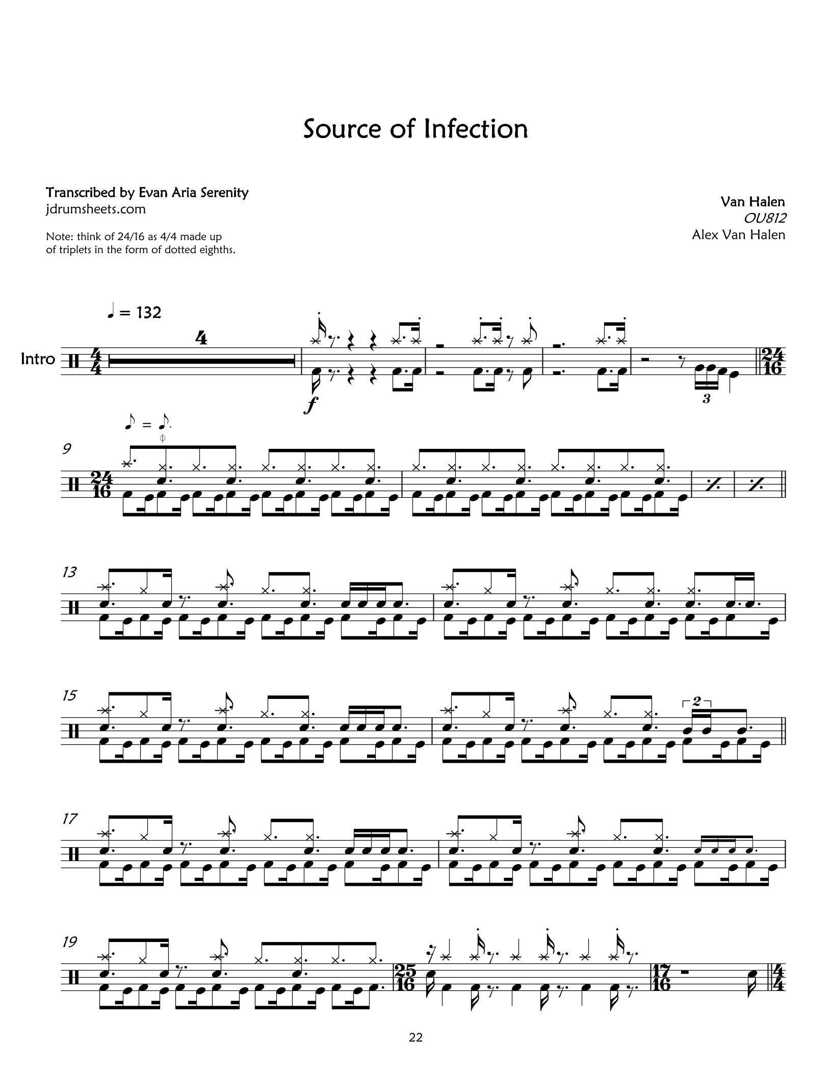 Van Halen - OU812 (full Album Drum Transcription) - Etsy