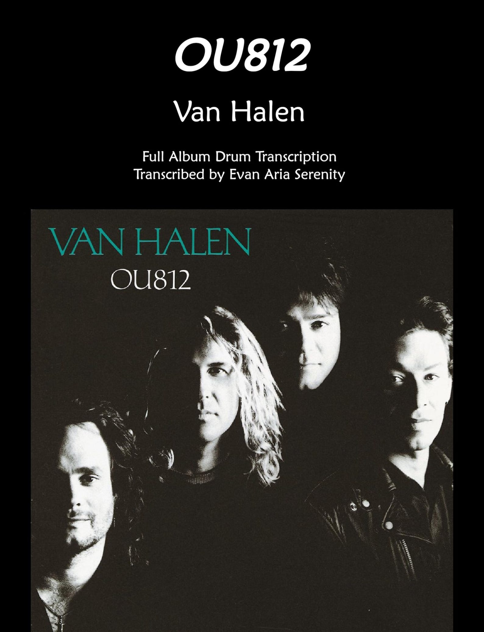 Van Halen - OU812 (full Album Drum Transcription) - Etsy