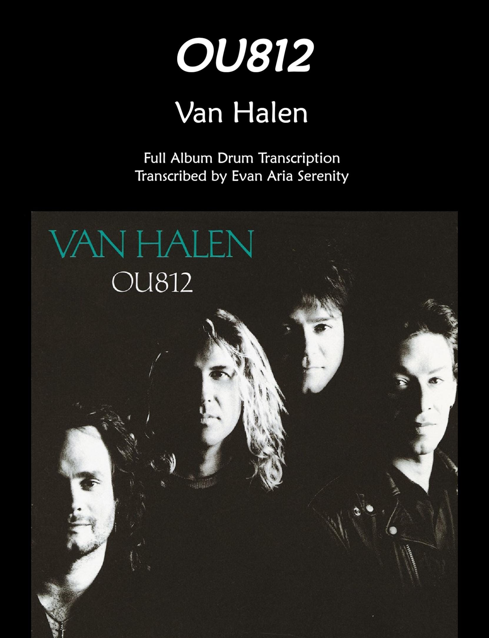 Van Halen - OU812 (full Album Drum Transcription) - Etsy