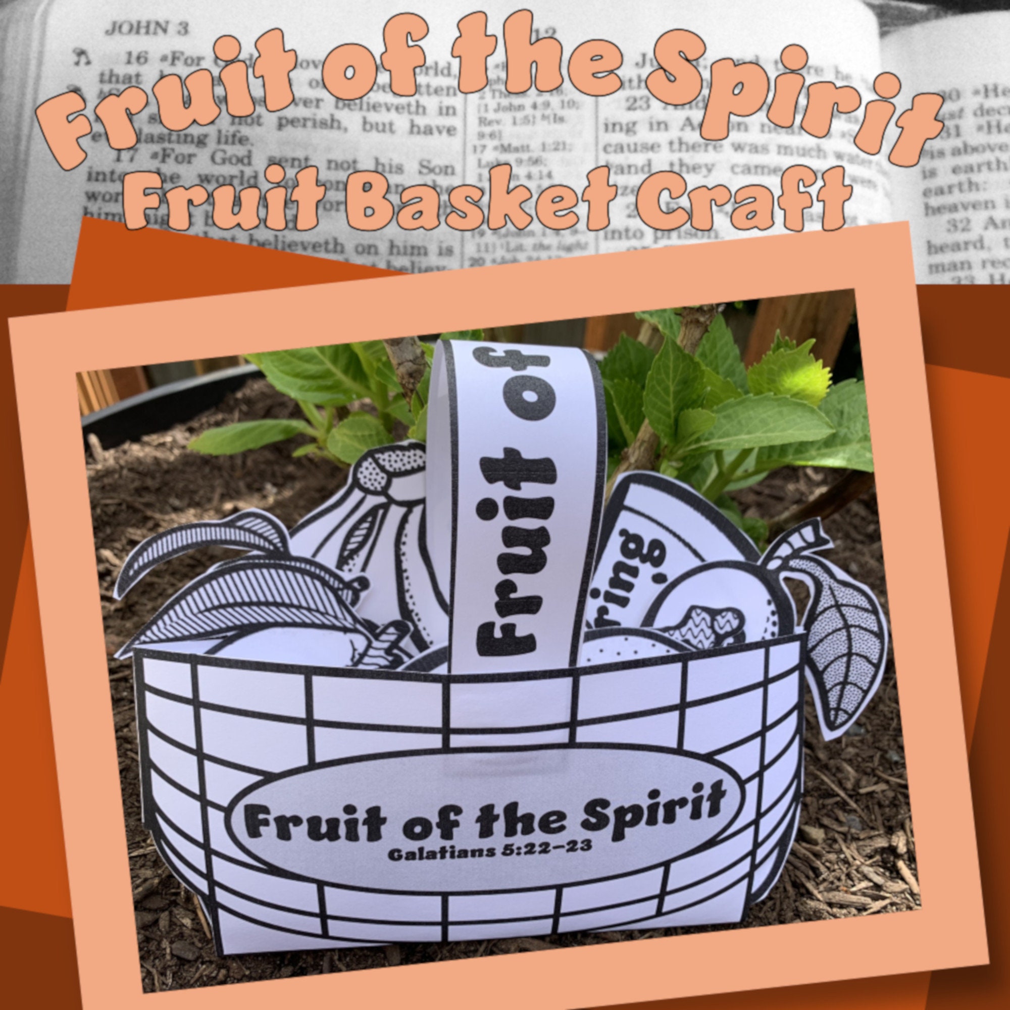 Fruit of the Spirit Fruit Basket Craft - Etsy