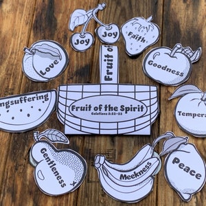 Fruit of the Spirit Fruit Basket Craft - Etsy
