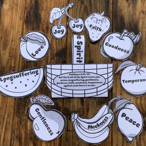 Fruit of the Spirit Fruit Basket Craft - Etsy