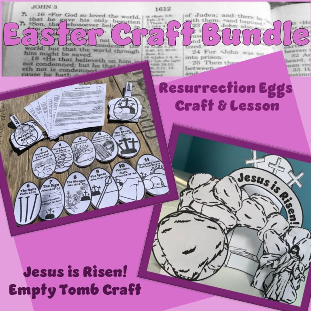 Resurrection Easter Craft Bundle - Etsy