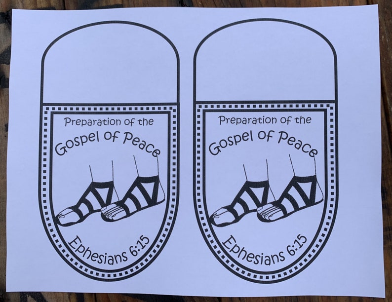 The Armor of God Print and Wear Armor Ephesians 6:10-20 - Etsy