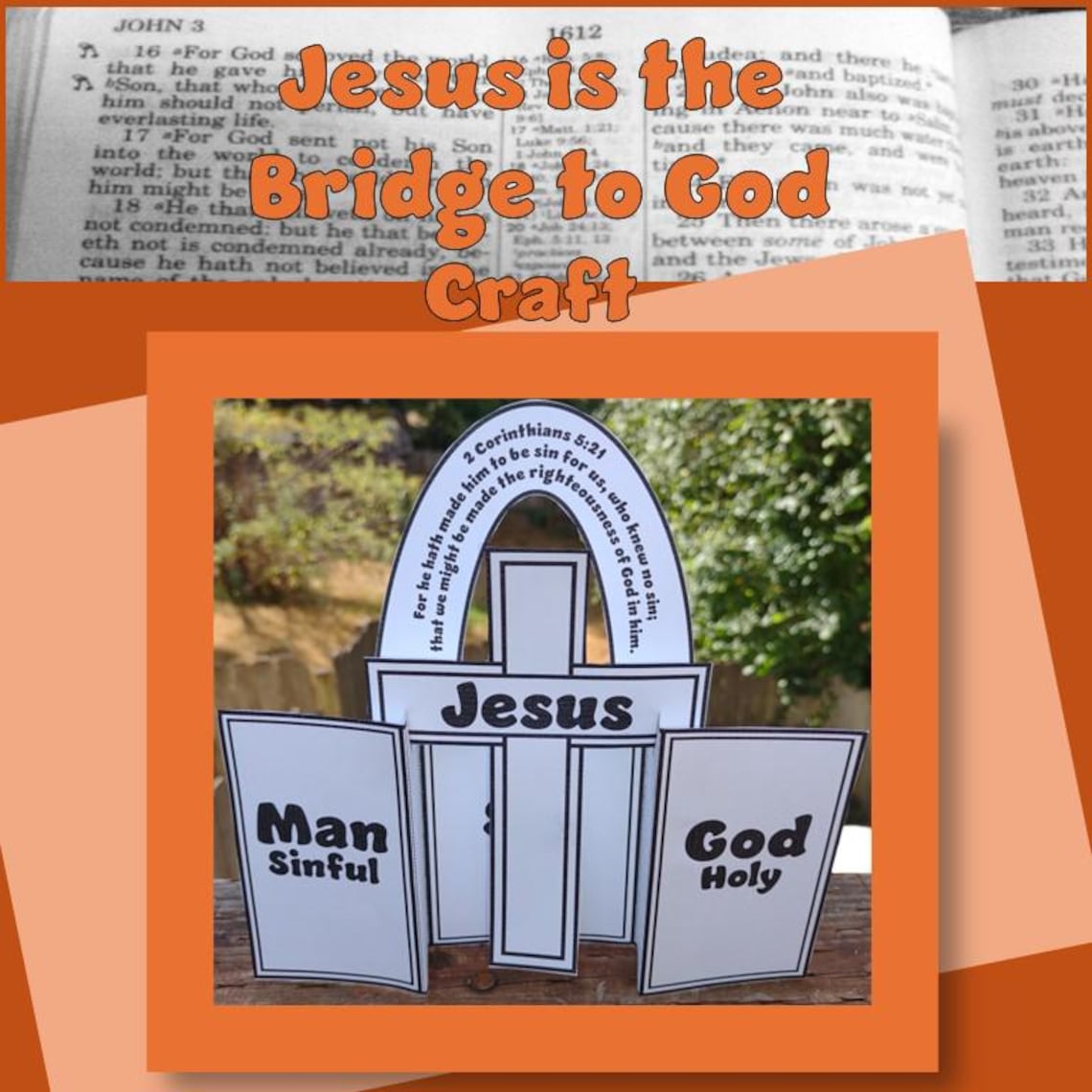 Jesus is the Bridge to God Craft - Etsy