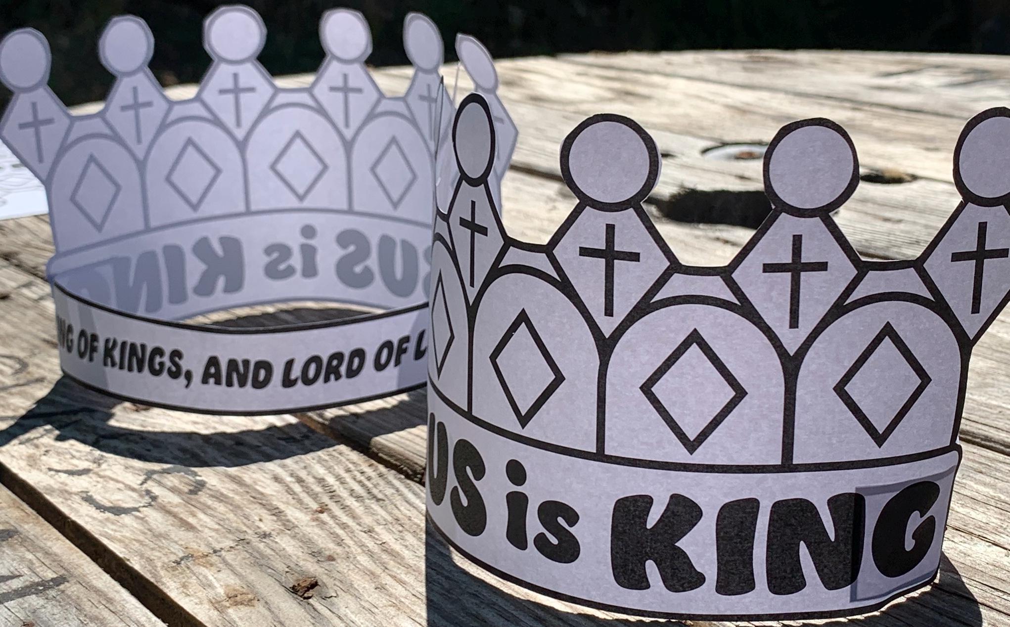 Jesus is King Crown Craft - Etsy