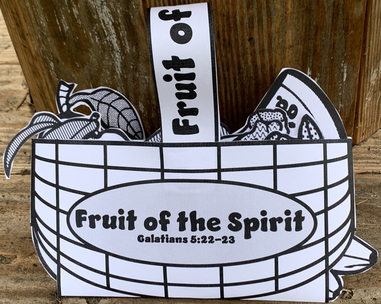 Fruit of the Spirit Fruit Basket Craft - Etsy