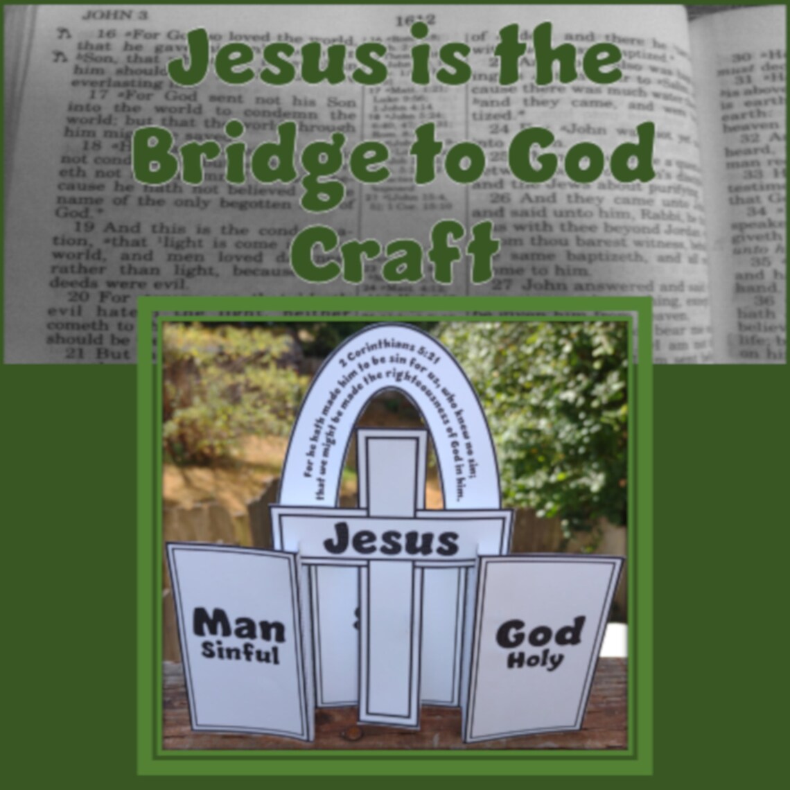 Jesus is the Bridge to God Craft - Etsy
