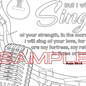 Colorful Psalms Devotional Coloring Book for Adults and Youth: Mindful ...