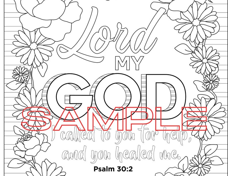 Colorful Psalms Devotional Coloring Book for Adults and Youth: Mindful ...