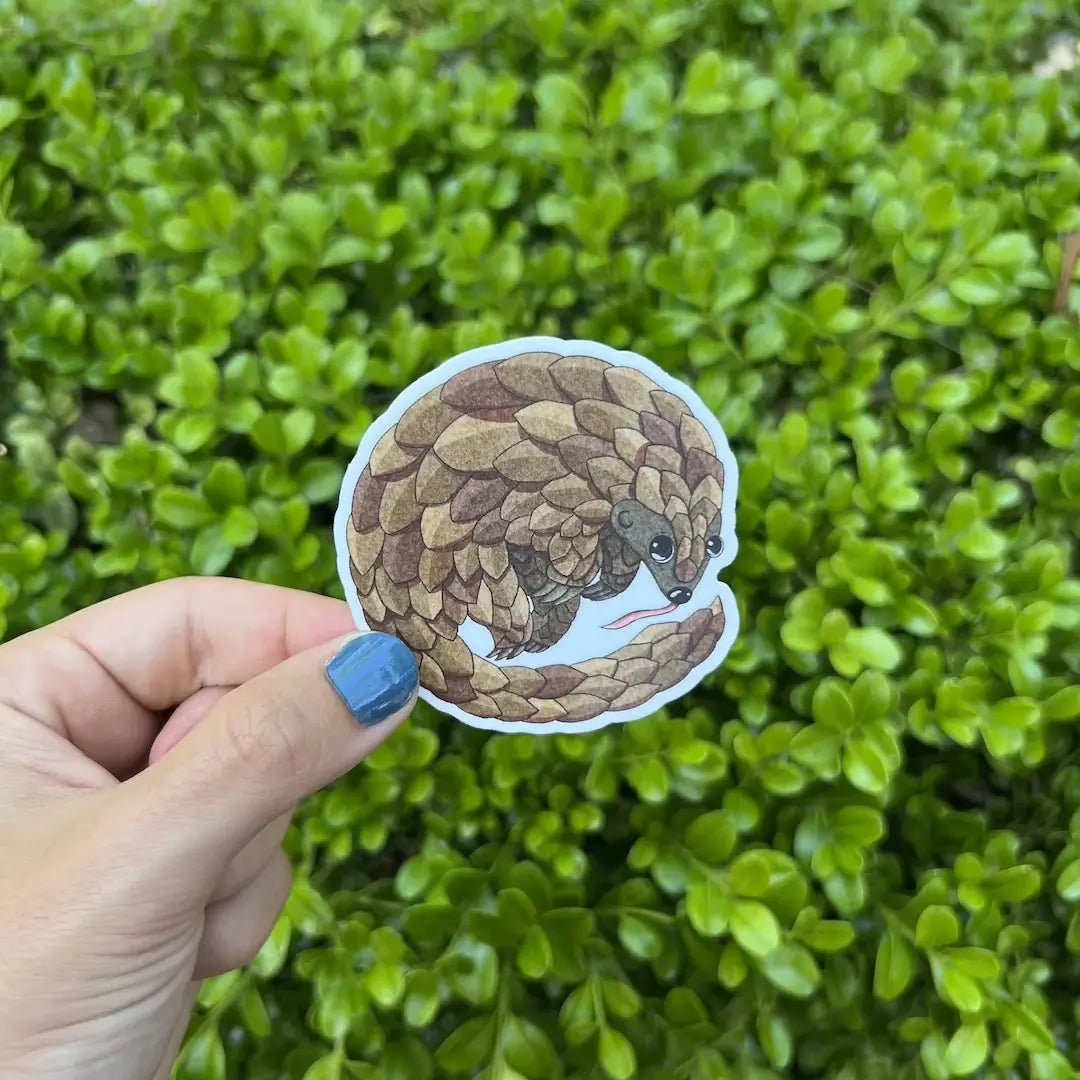 Pangolin Sticker Cute Waterproof Vinyl Decal for Laptops, Water Bottles ...