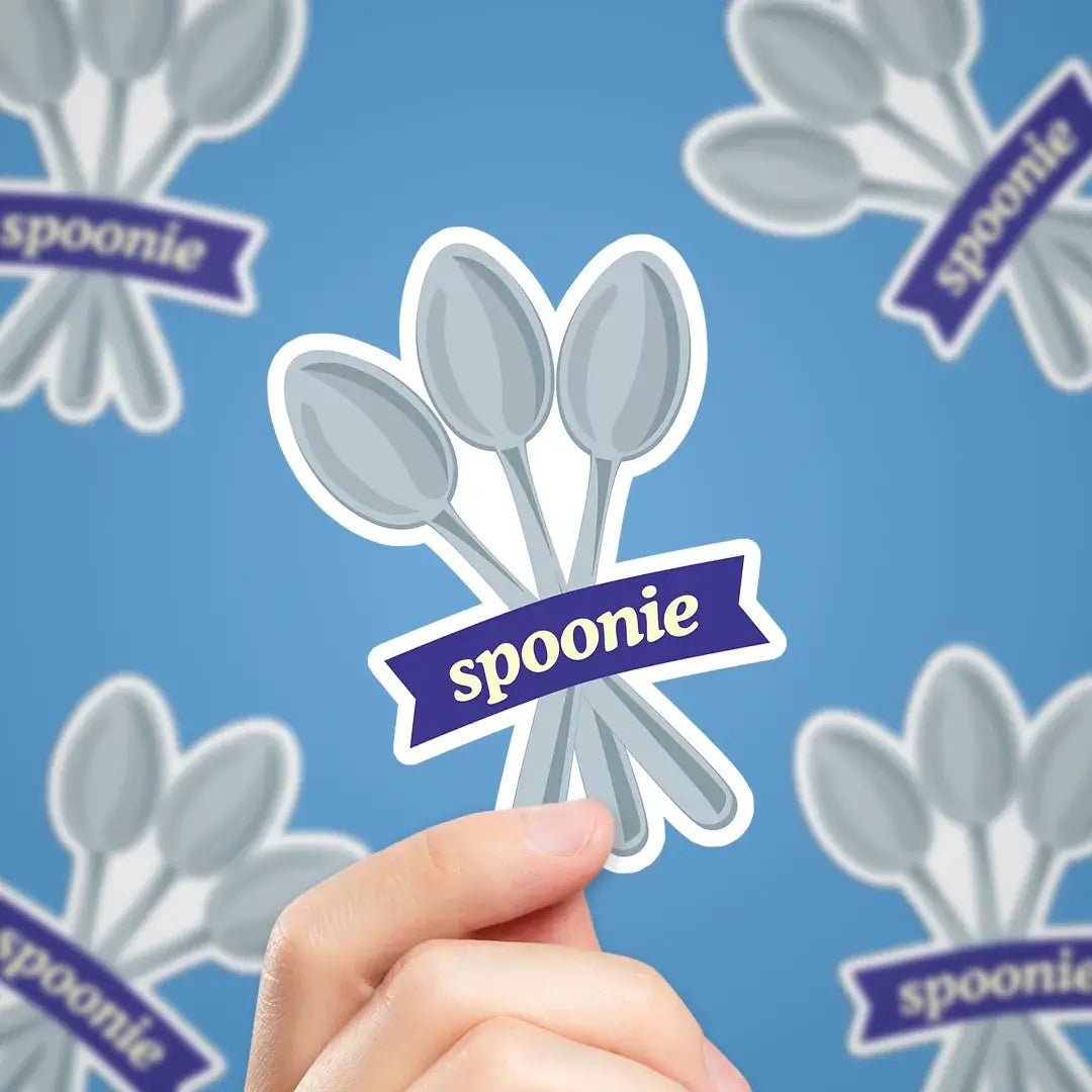 Spoonie Sticker, Spoon Theory Sticker, Chronic Illness Awareness, Vinyl ...